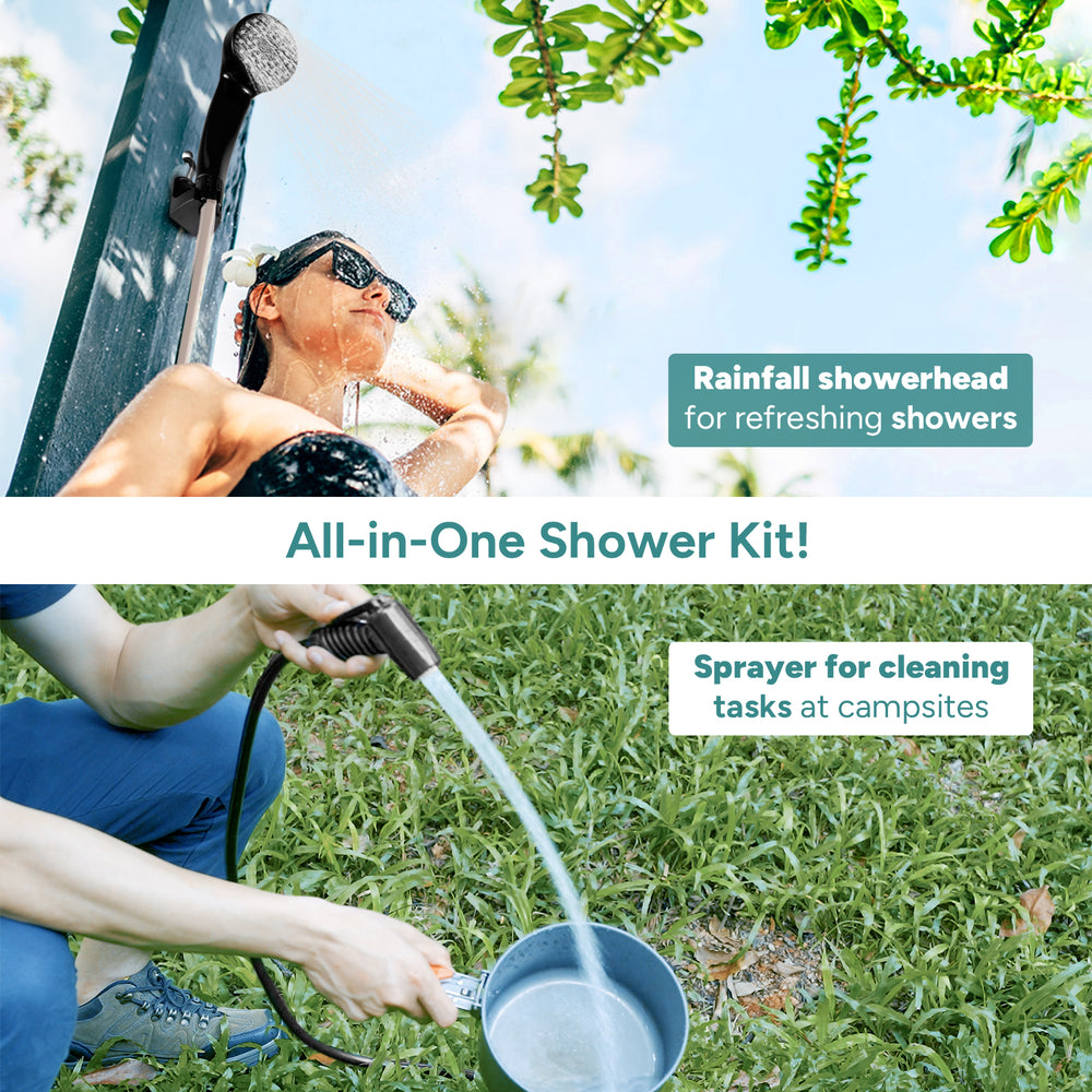4.5 Gallons (17L) Camping Shower with Water Pump | Dr.Prepare