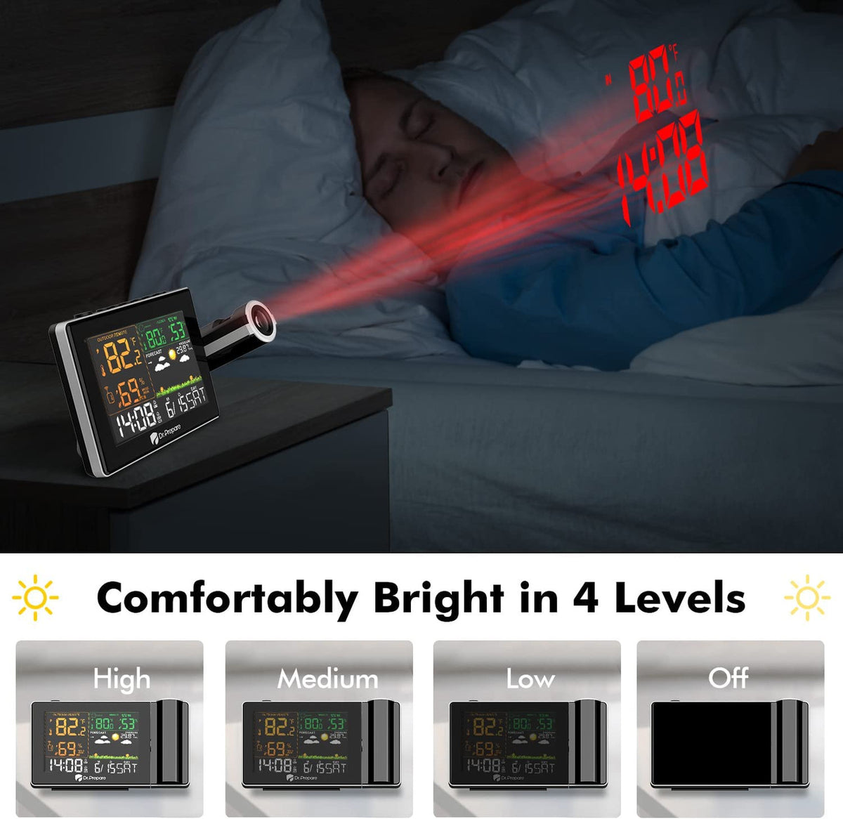 Projection Alarm Clock 005 | Dr.Prepare